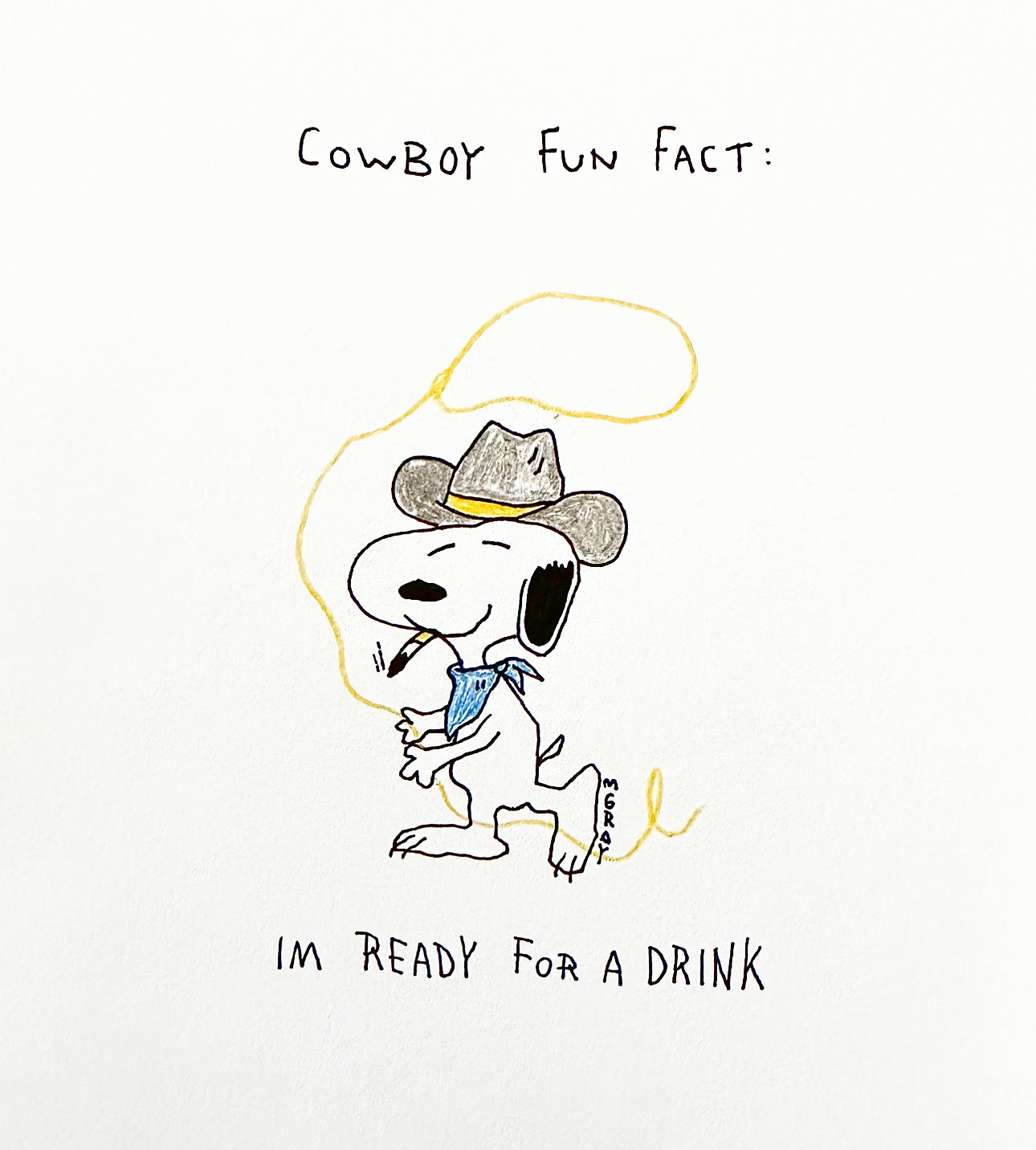 Cowboy Fun Fact 3 – Really Good Artist